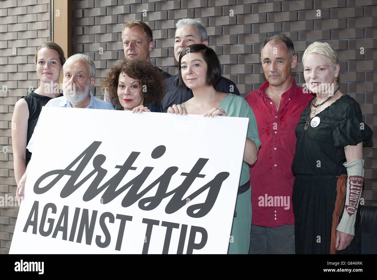 (Left to right) Carrie Cracknell, Mike Leigh, Nick Dearden, Helen ...