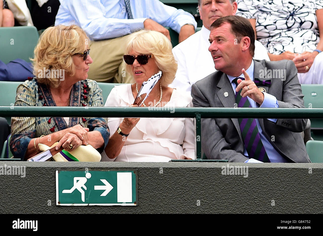Camilla, The Duchess of Cornwall (centre), Annabel Elliot and Chairman ...