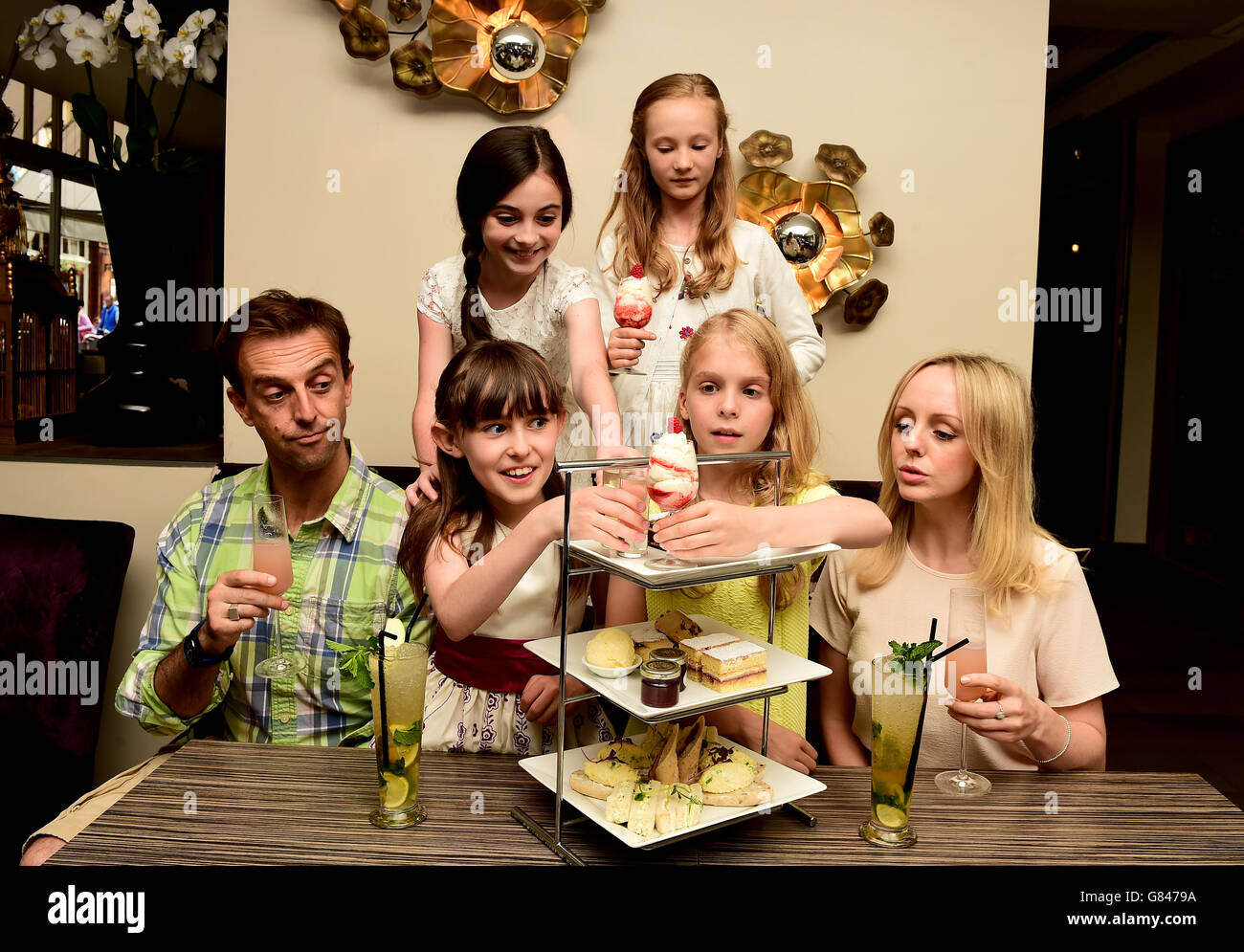 Matilda The Musical Afternoon Tea launch - London Stock Photo - Alamy