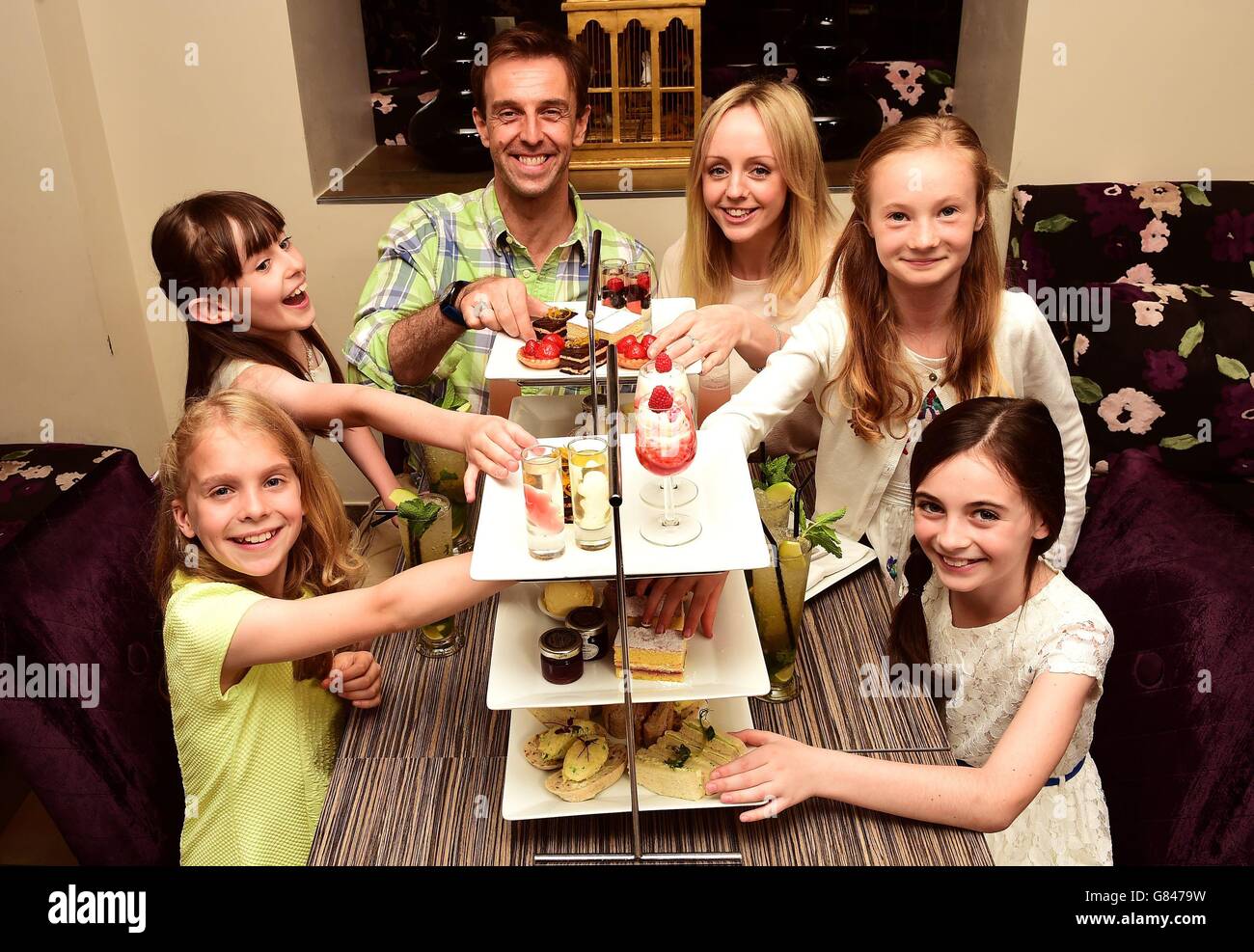 Matilda The Musical Afternoon Tea launch - London Stock Photo - Alamy