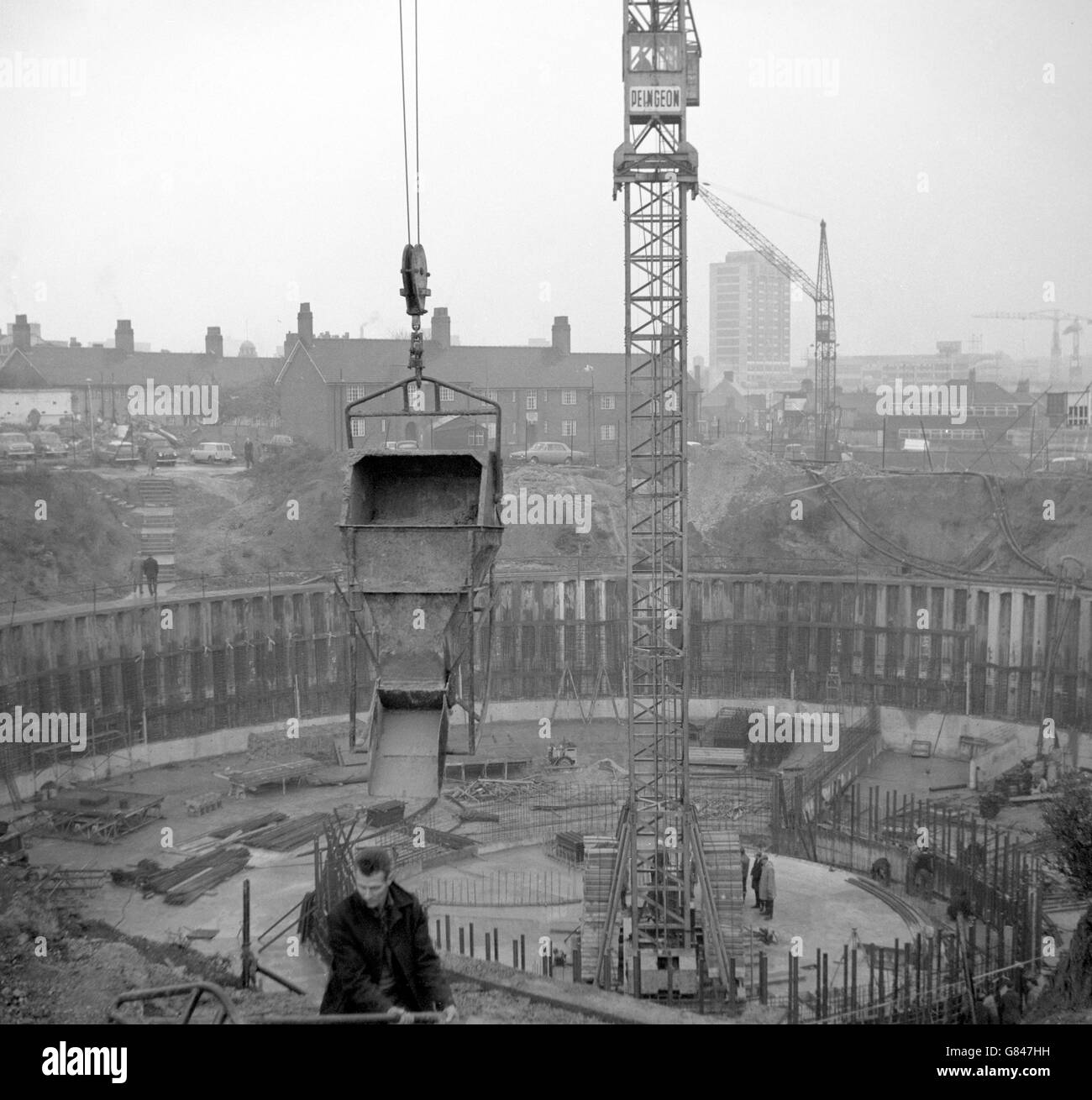 More than 57,000 tons of soil were excavated to dig this large hole ...