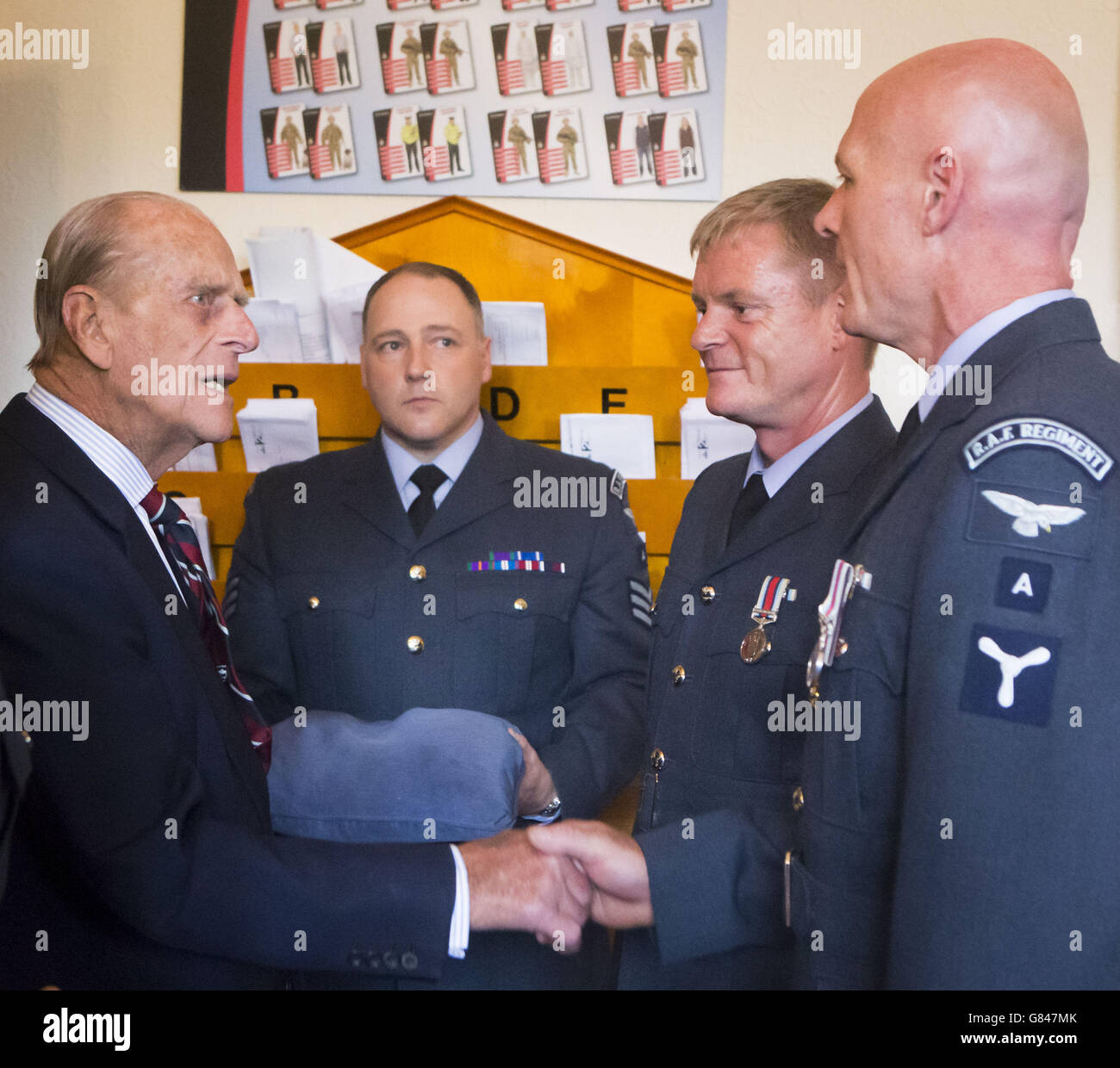 The Duke of Edinburgh presents an Afghanistan Service Medal to Senior ...