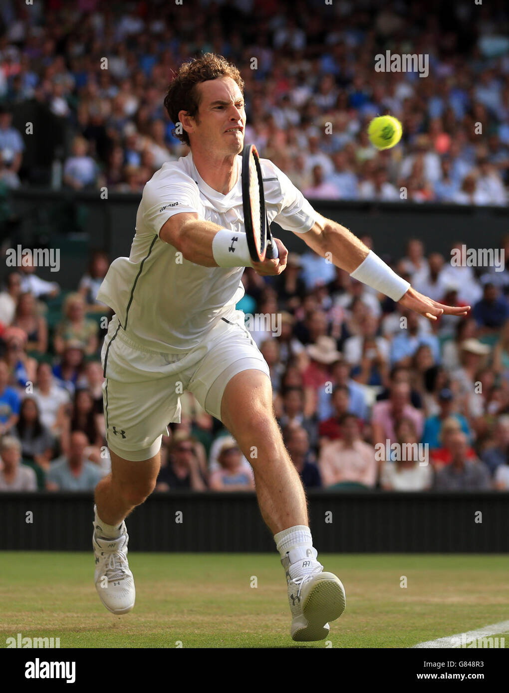 Andy Murray in action against Andreas Seppi during day Six of the ...