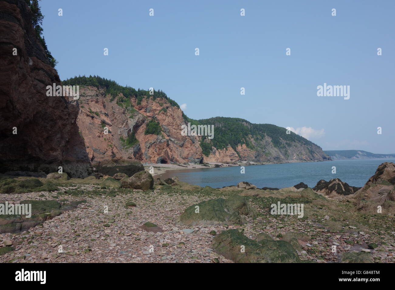View from Cape Chignecto Provincial Park to Bay of Fundy, Nova Scotia ...