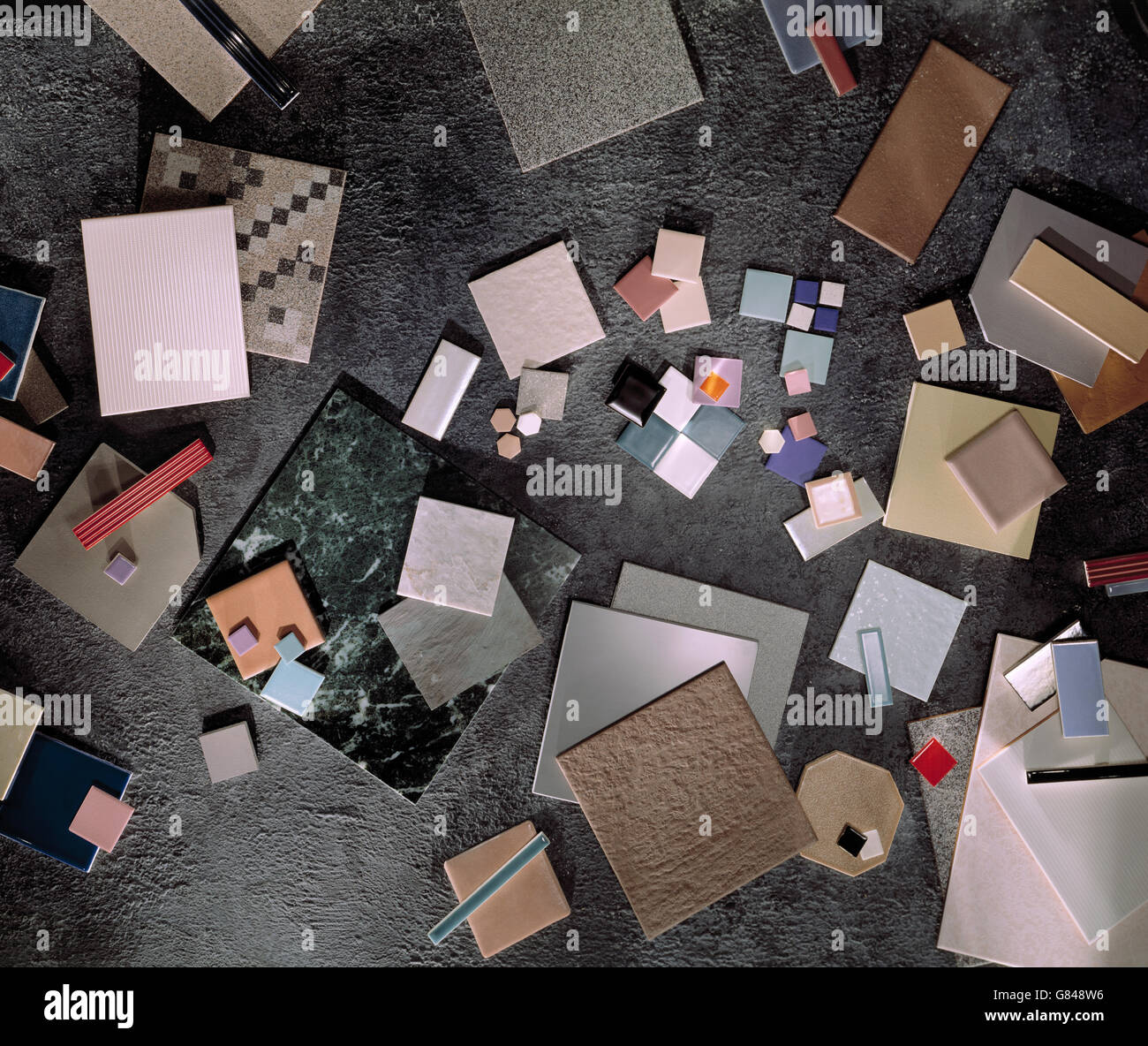 ceramic tile samples Stock Photo - Alamy