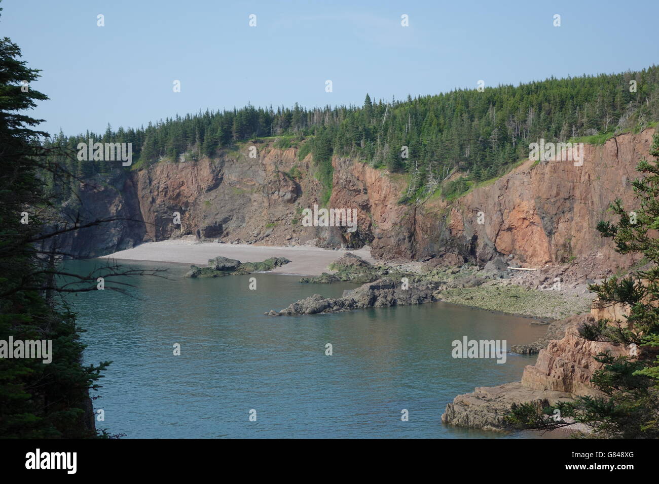 View from Cape Chignecto Provincial Park to Bay of Fundy, Nova Scotia ...