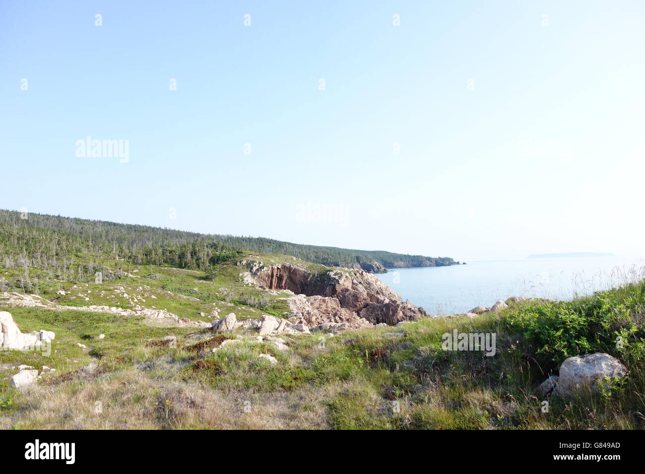 View from Cape Chignecto Provincial Park to Bay of Fundy, Nova Scotia ...