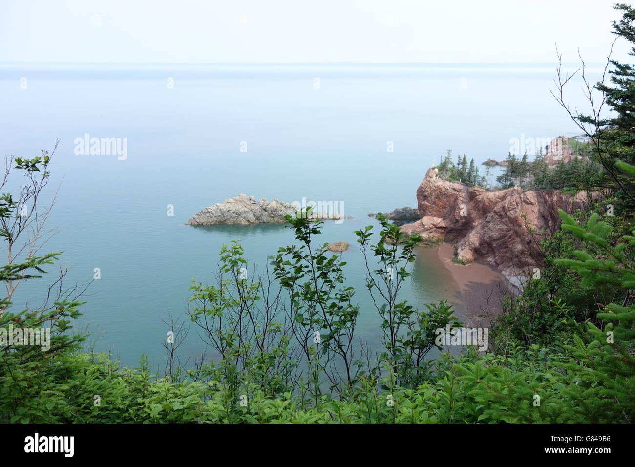 View from Cape Chignecto Provincial Park to Bay of Fundy, Nova Scotia ...