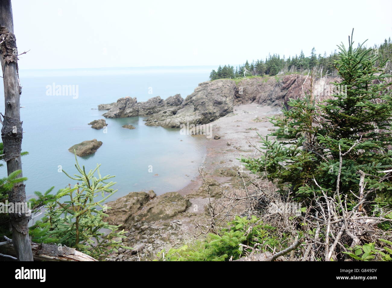 View from Cape Chignecto Provincial Park to Bay of Fundy, Nova Scotia ...