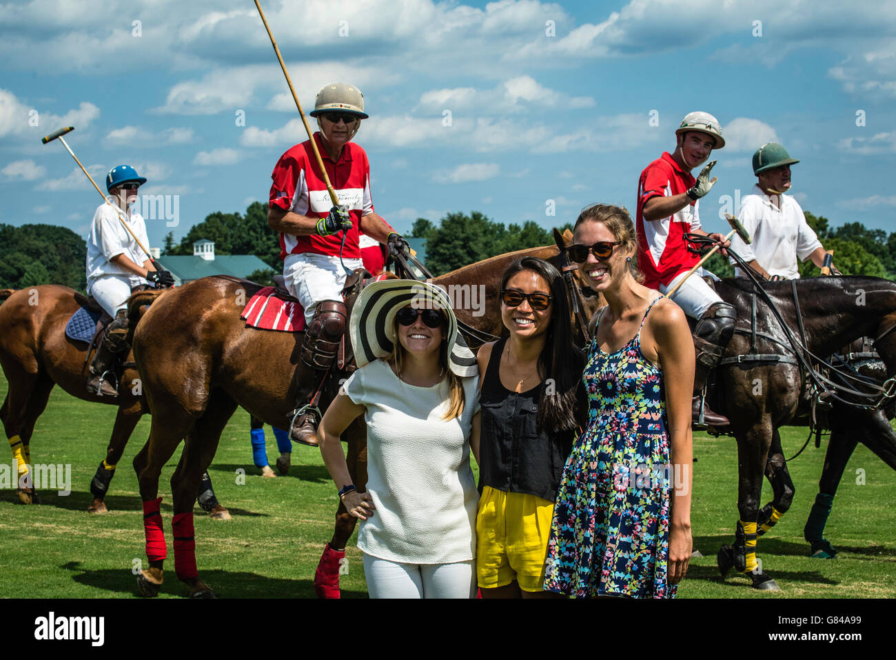 Polo ponies galloping hi-res stock photography and images - Alamy