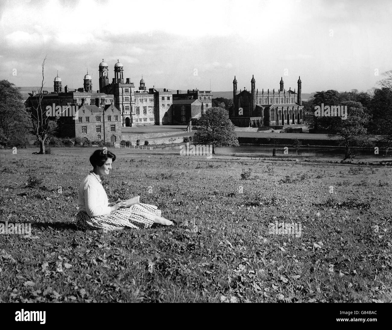 Jean Patel sits in the grounds of Stonyhurst, a Roman Catholic Public ...