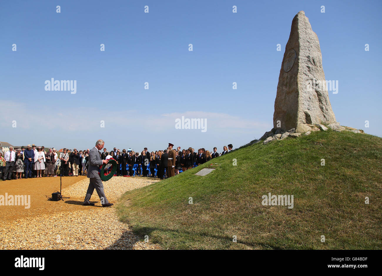 The Prince of Wales (right), Patron of the Combined Operations Pilotage ...