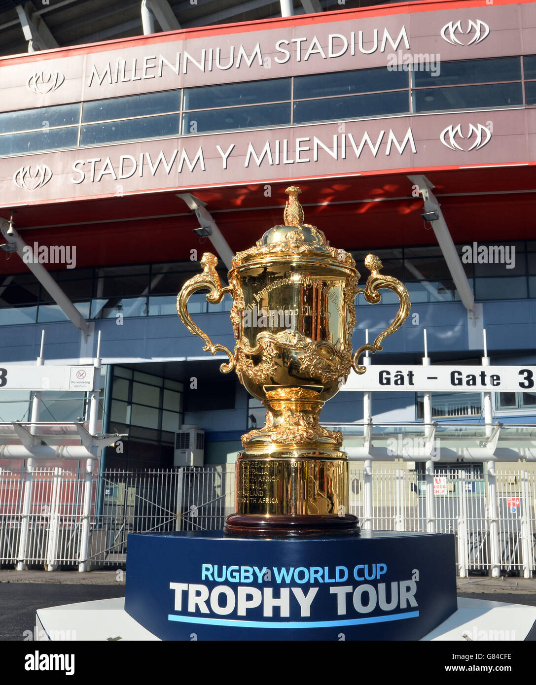 Webb Ellis Trophy Tour - July 3 Stock Photo - Alamy