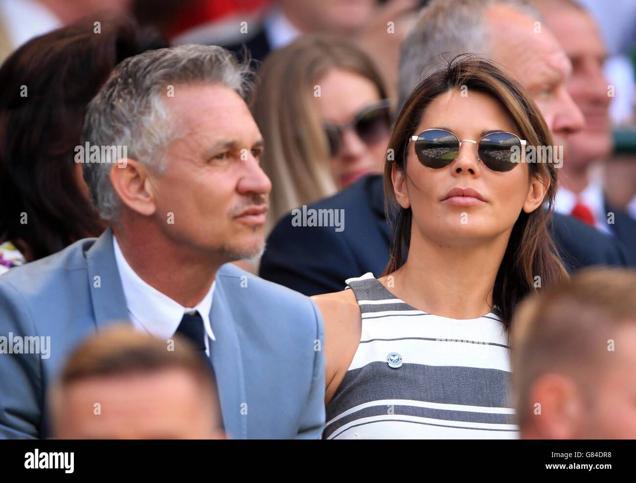 Gary and Danielle Lineker in the Royal Box during day Six of the ...