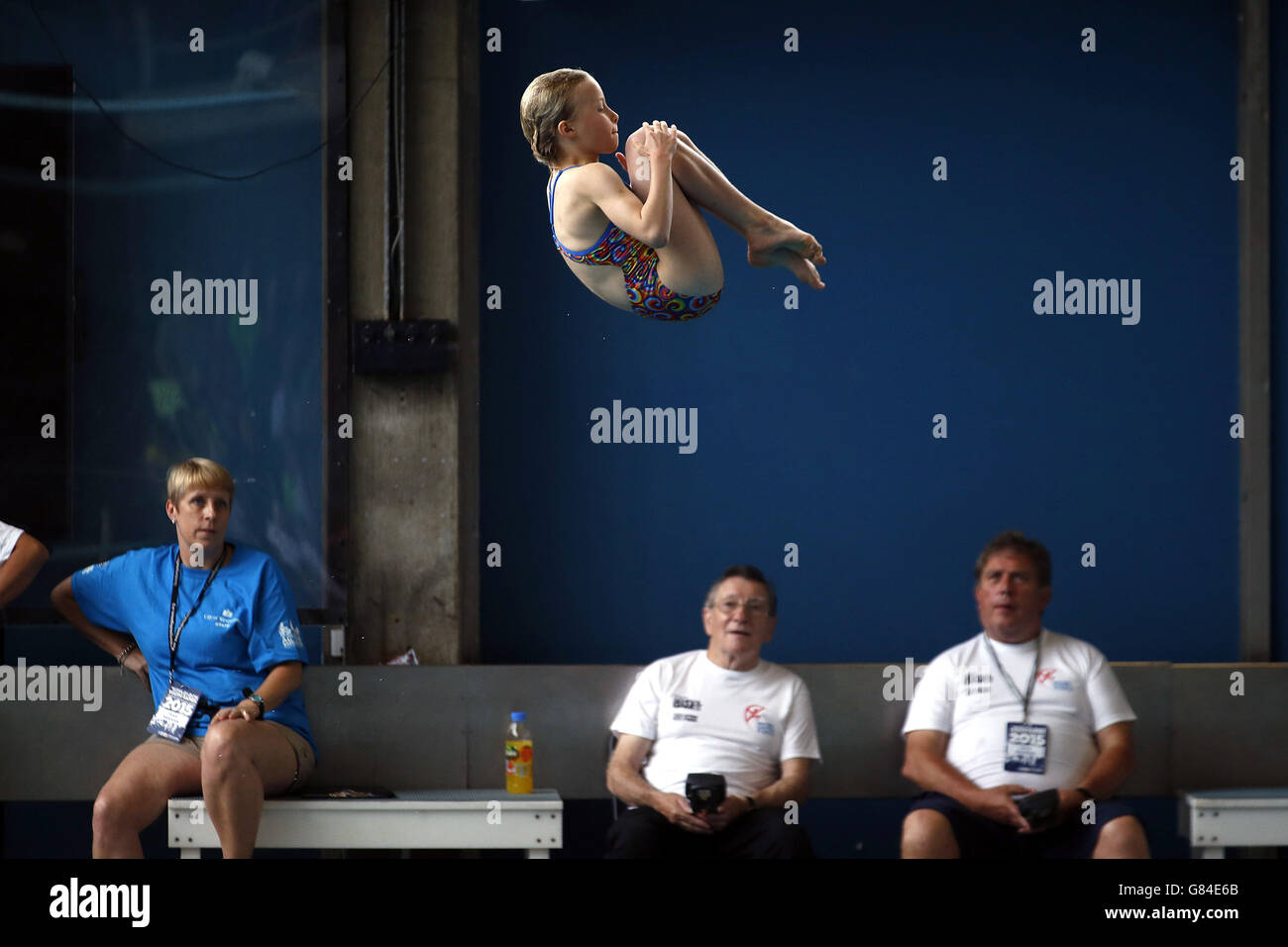Competitors in action during the Diving event at the London Youth Games ...