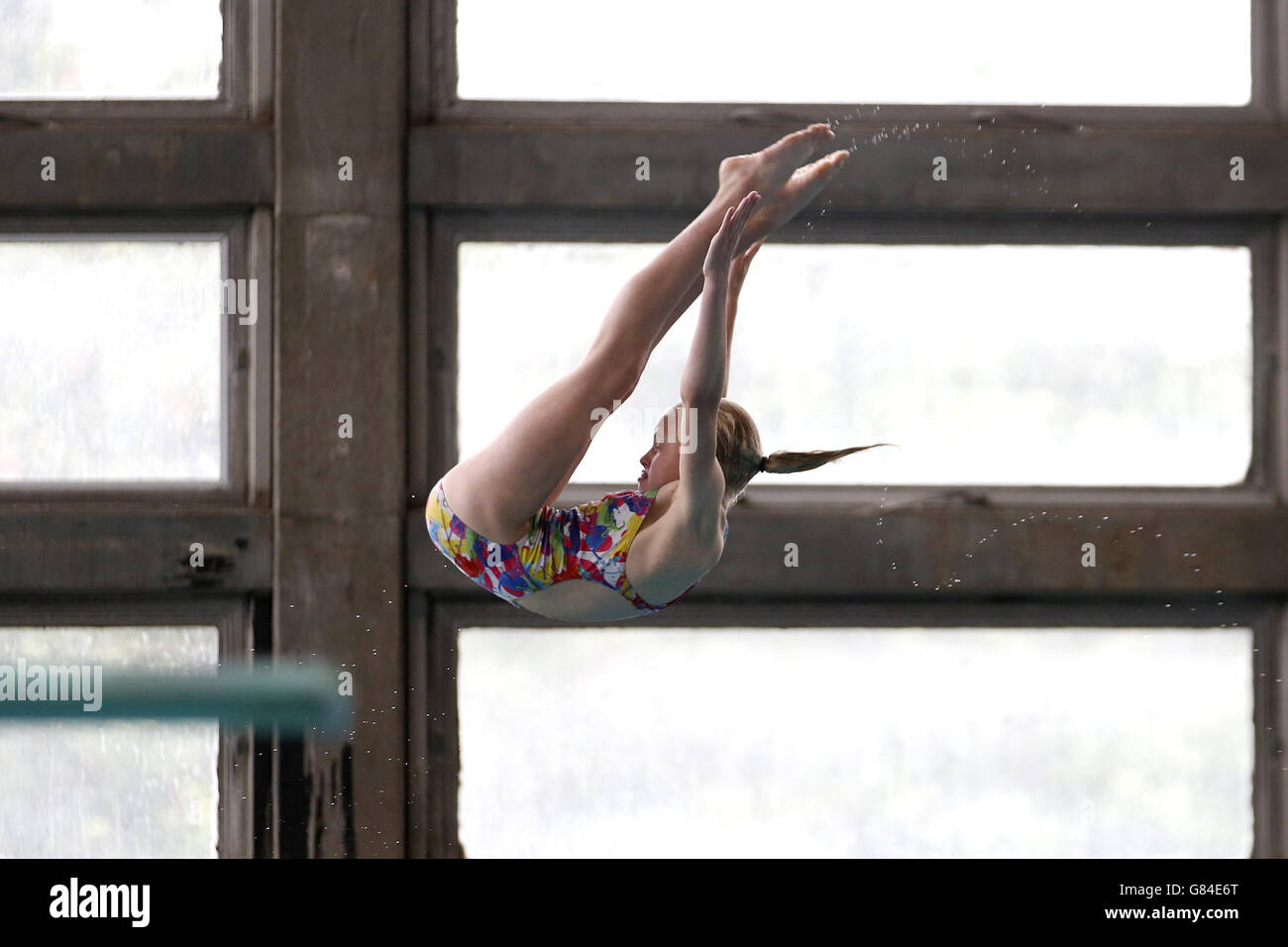 Competitors in action during the Diving event at the London Youth Games ...