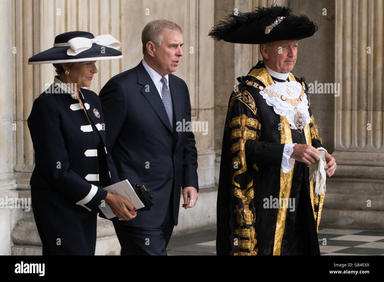 The Duke of York and Lord Mayor of London Alan Yarrow and his wife Lady ...
