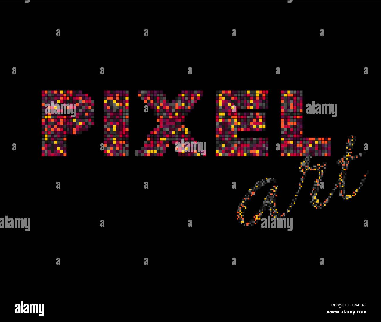 Pixel illustration hi-res stock photography and images - Alamy
