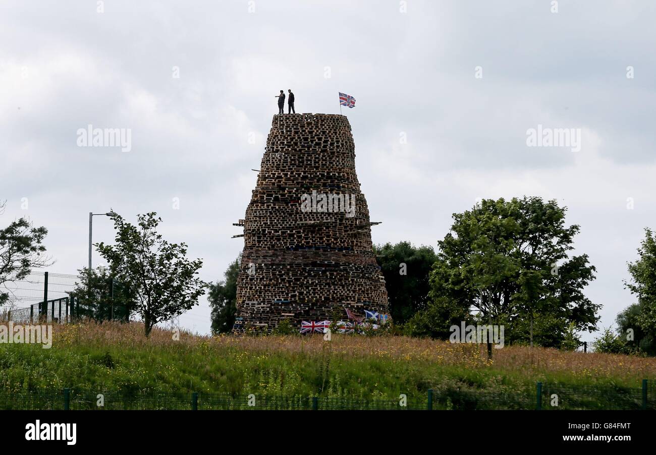 Twelfth of July celebrations - Belfast Stock Photo - Alamy