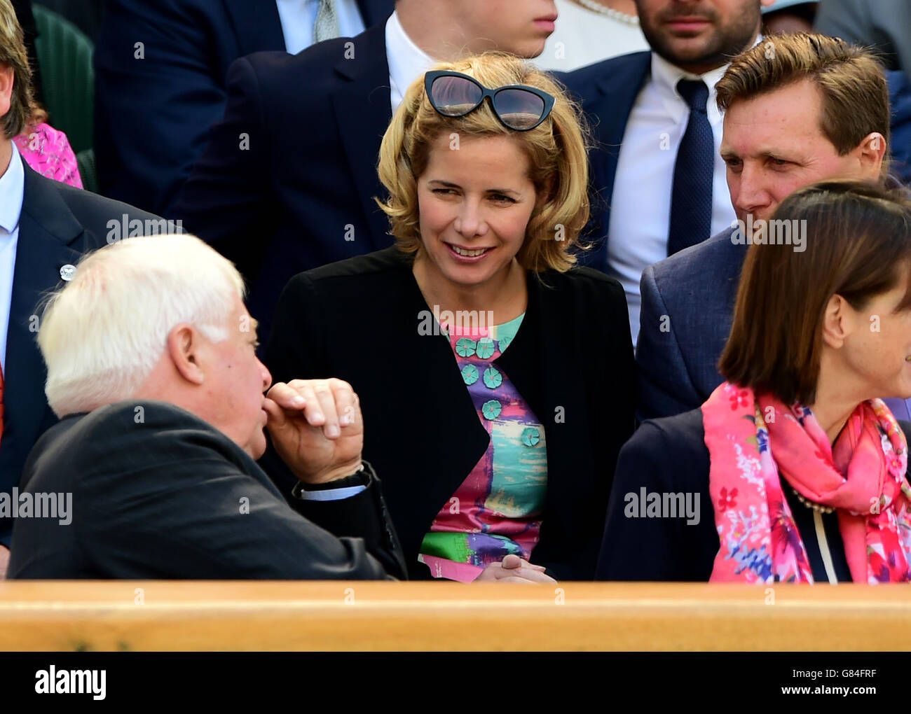 Darcey Bussell in the Royal Box during day Ten of the Wimbledon ...