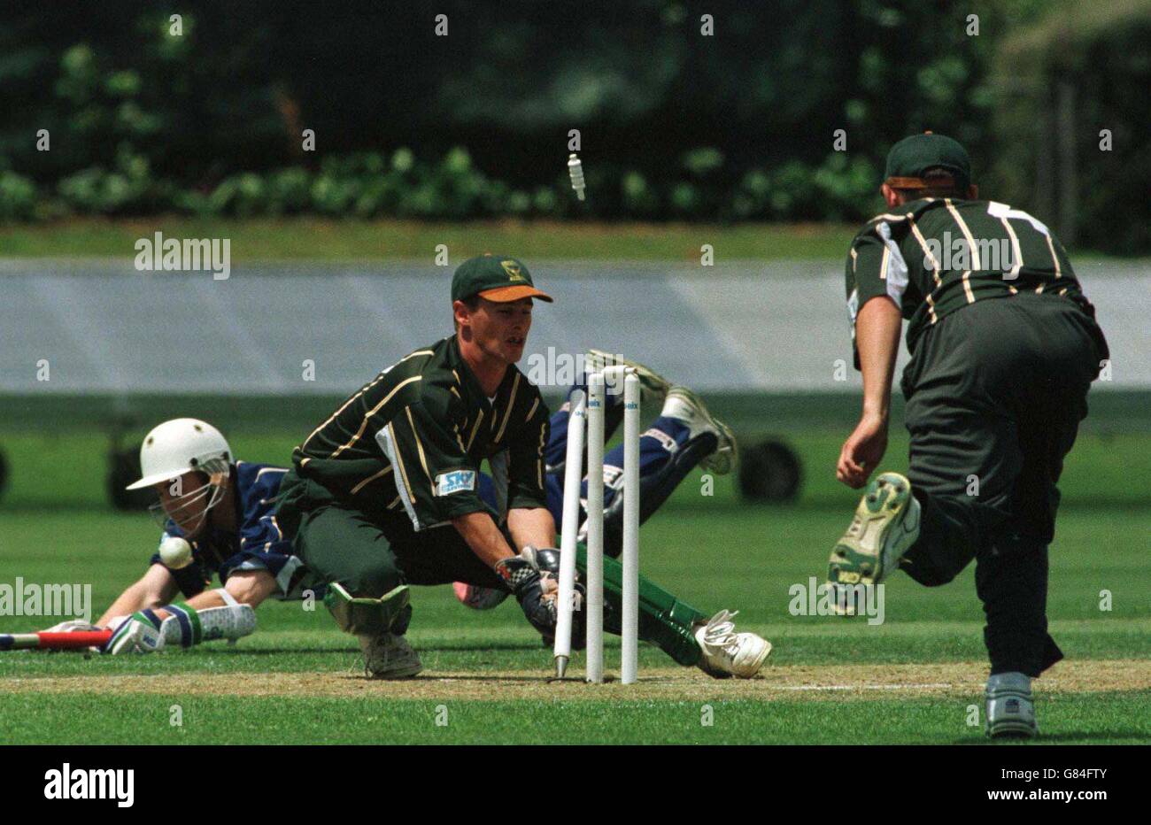 Otago's Chris Gaffaney is run out by Central Districts wicket keeper ...