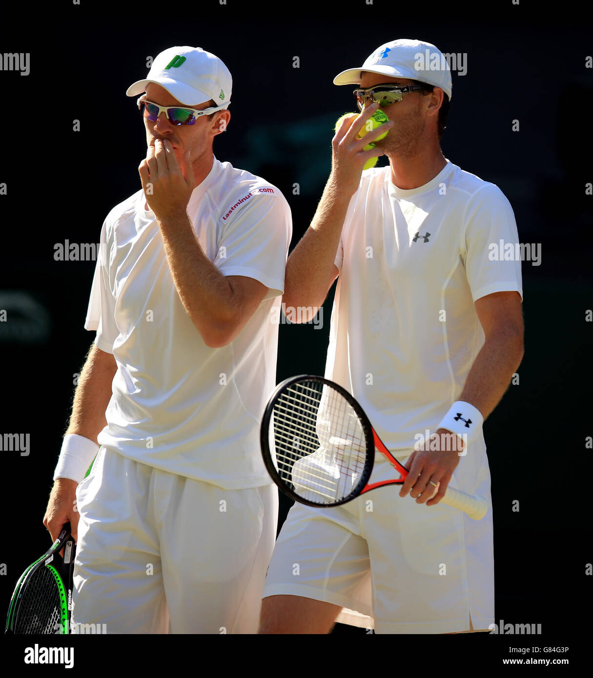 Jamie Murray (right) and John Peers during their mens doubles semi ...