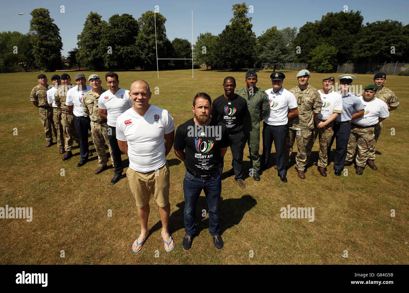 Rugby Union - Rugby Aid Photocall - Kneller Hall Stock Photo - Alamy