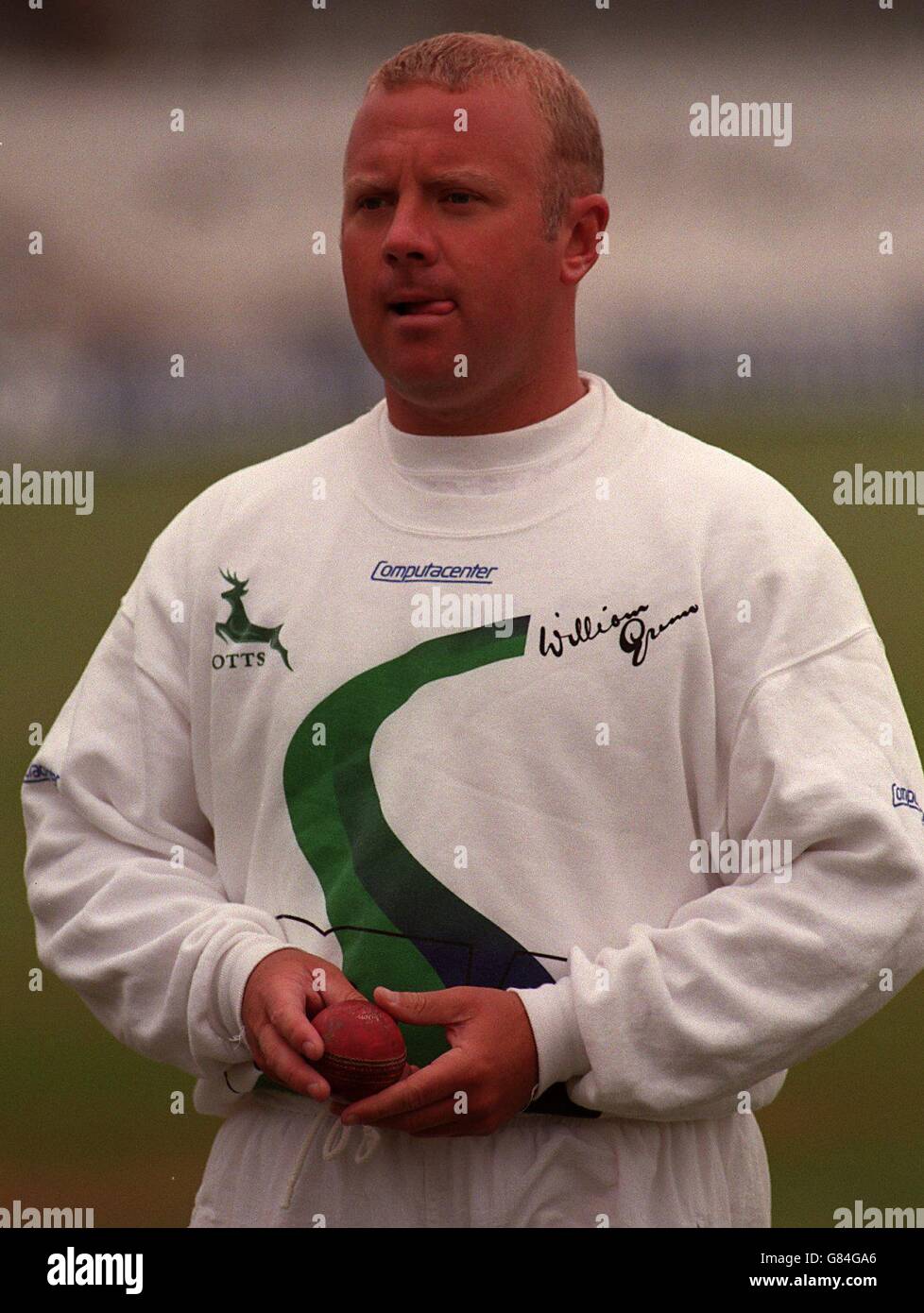 Cricket - Nottinghamshire v Australia. Andy Pick, Nottinghamshire Stock ...
