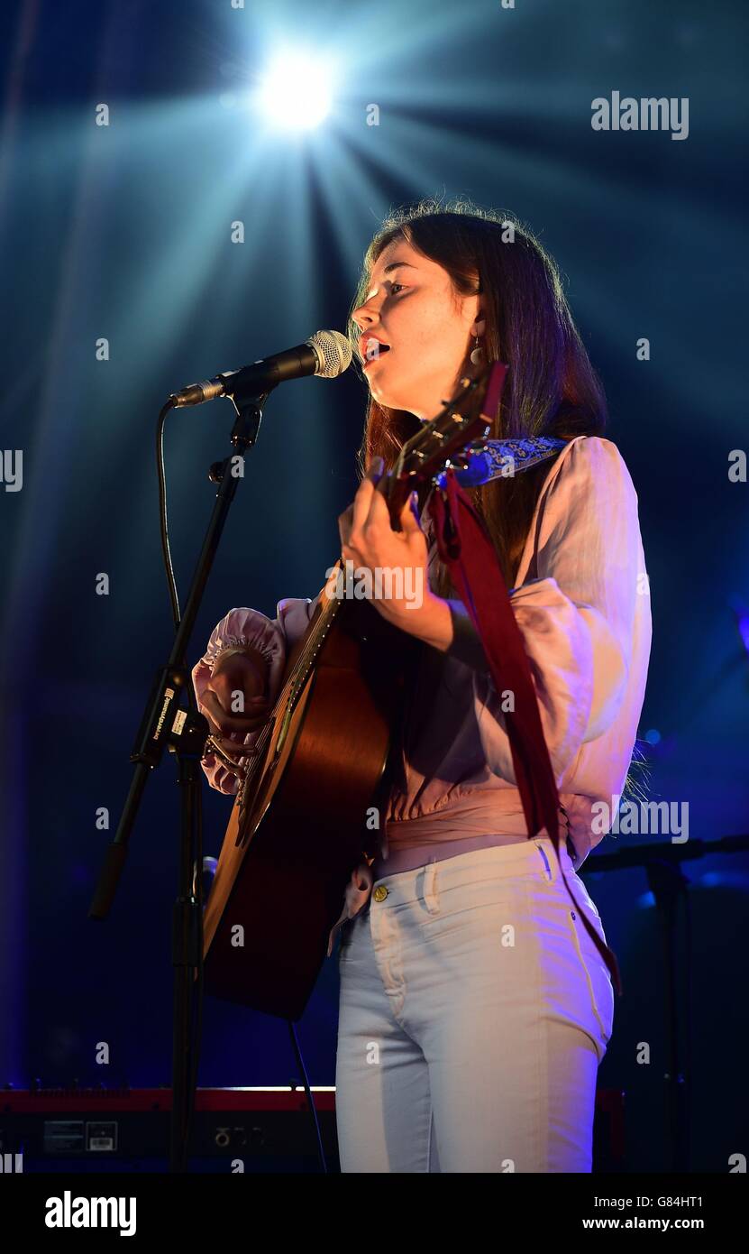 Flo Morrissey performs at the Somerset House Summer series, London ...