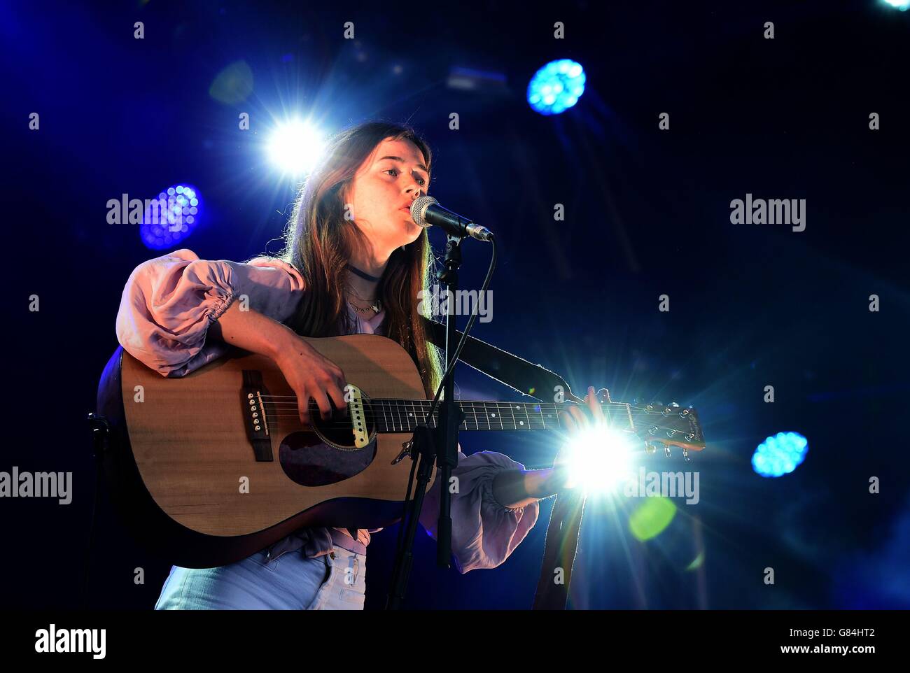 Flo Morrissey performs at the Somerset House Summer series, London ...