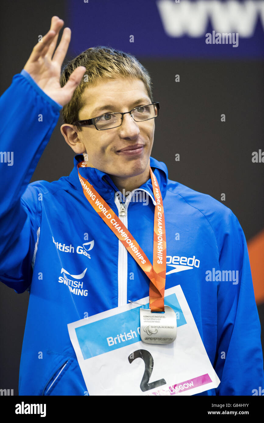 Great Britain's Scott Quinn wins a silver medal in the Men's 100m ...