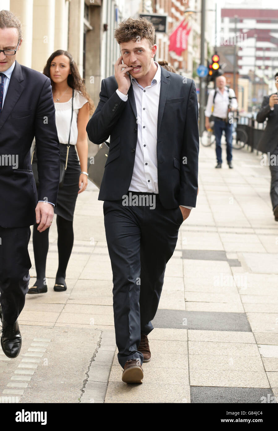 William Simpson, 26, from Ashford, Surrey, leaving Stratford ...