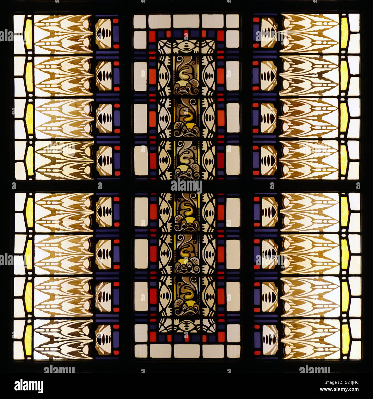 Close-up of stained glass window Stock Photo - Alamy