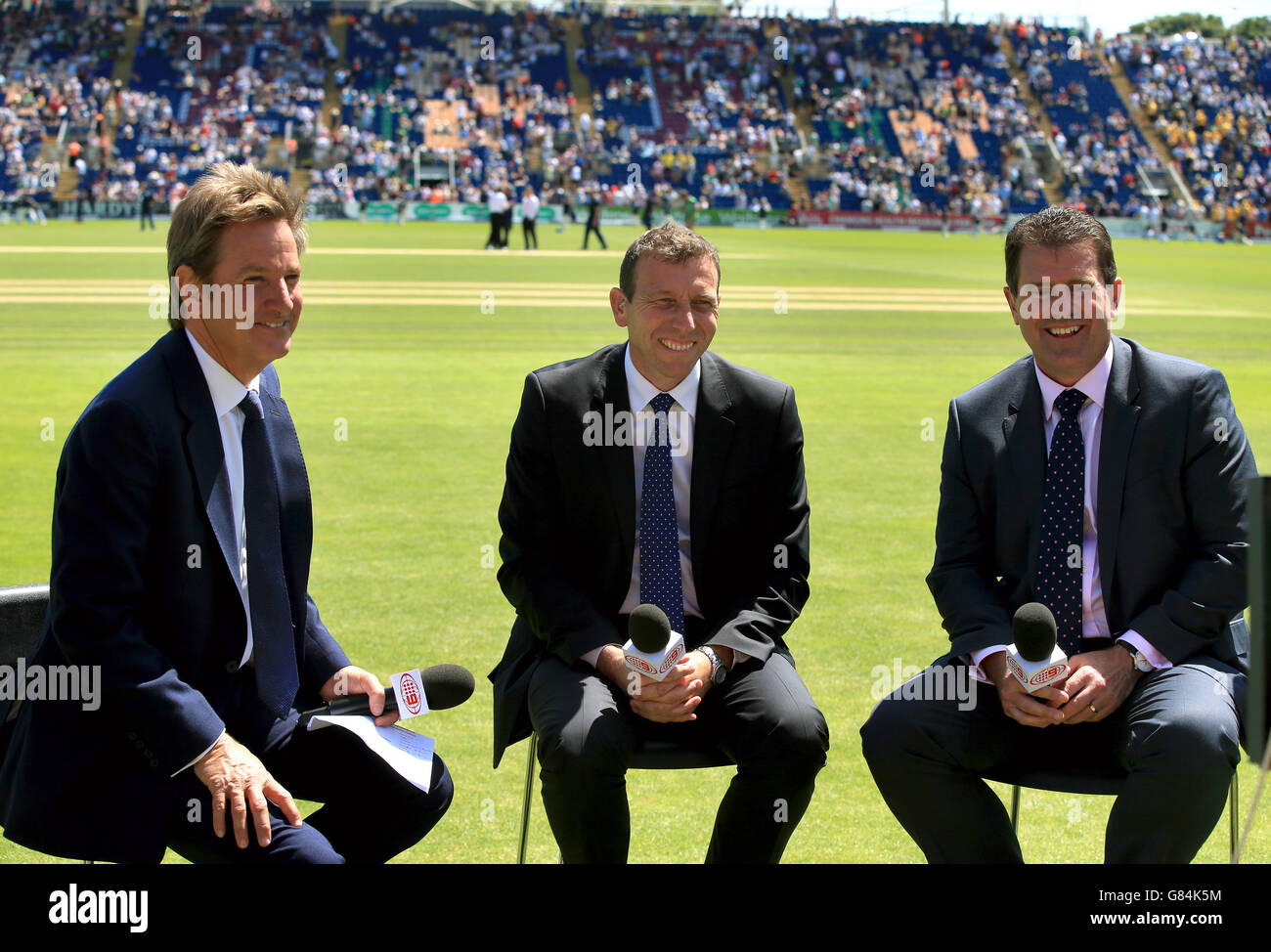 L-R: Australia TV's Channel 9 with presenter Mark Nicholas , former ...
