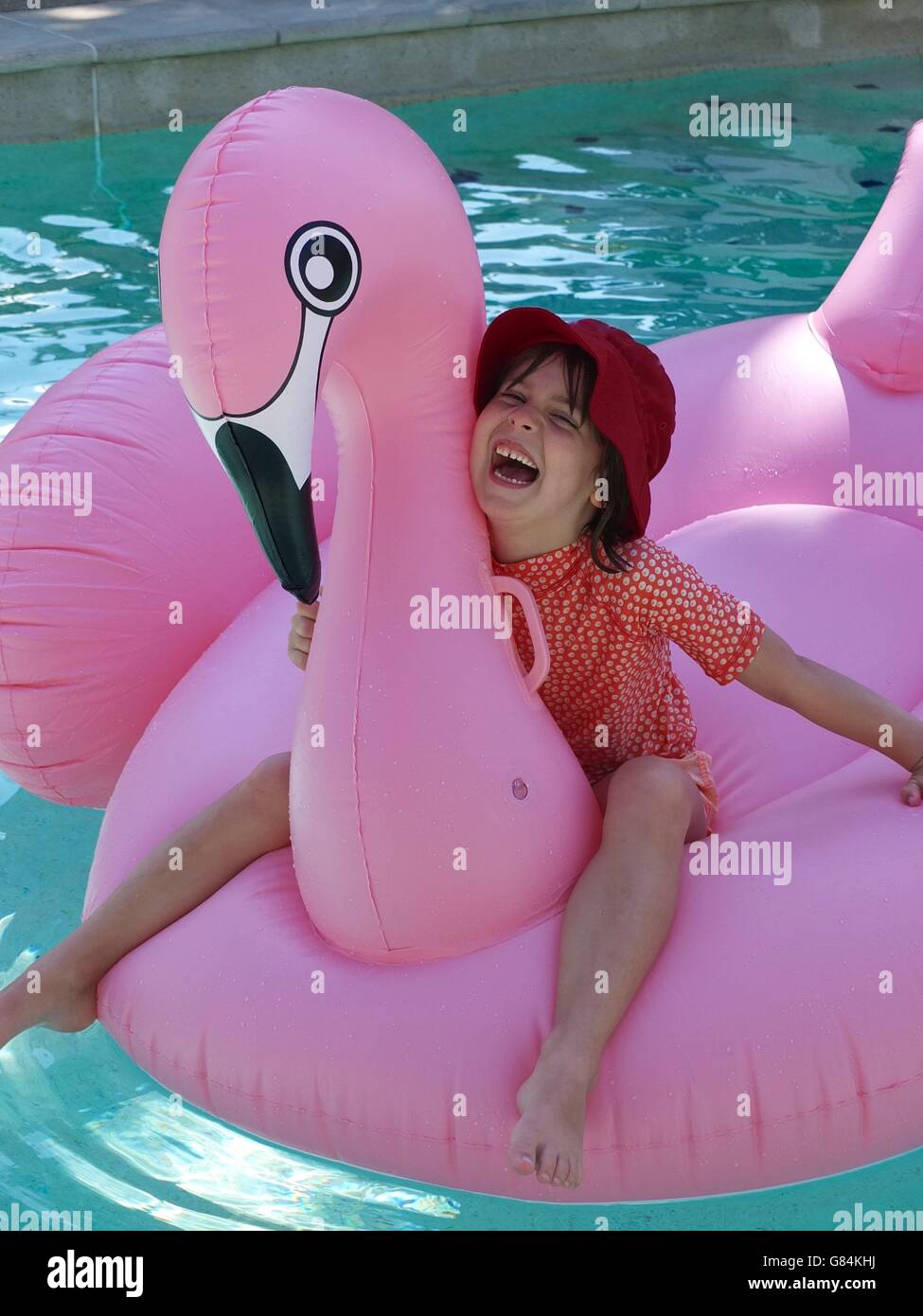 Inflatable animal flamingo hi-res stock photography and images - Alamy