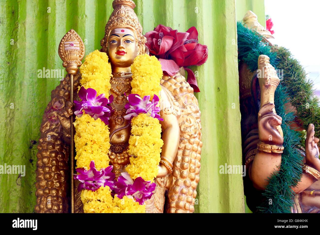 Shrine in Hindu temple, India Stock Photo - Alamy