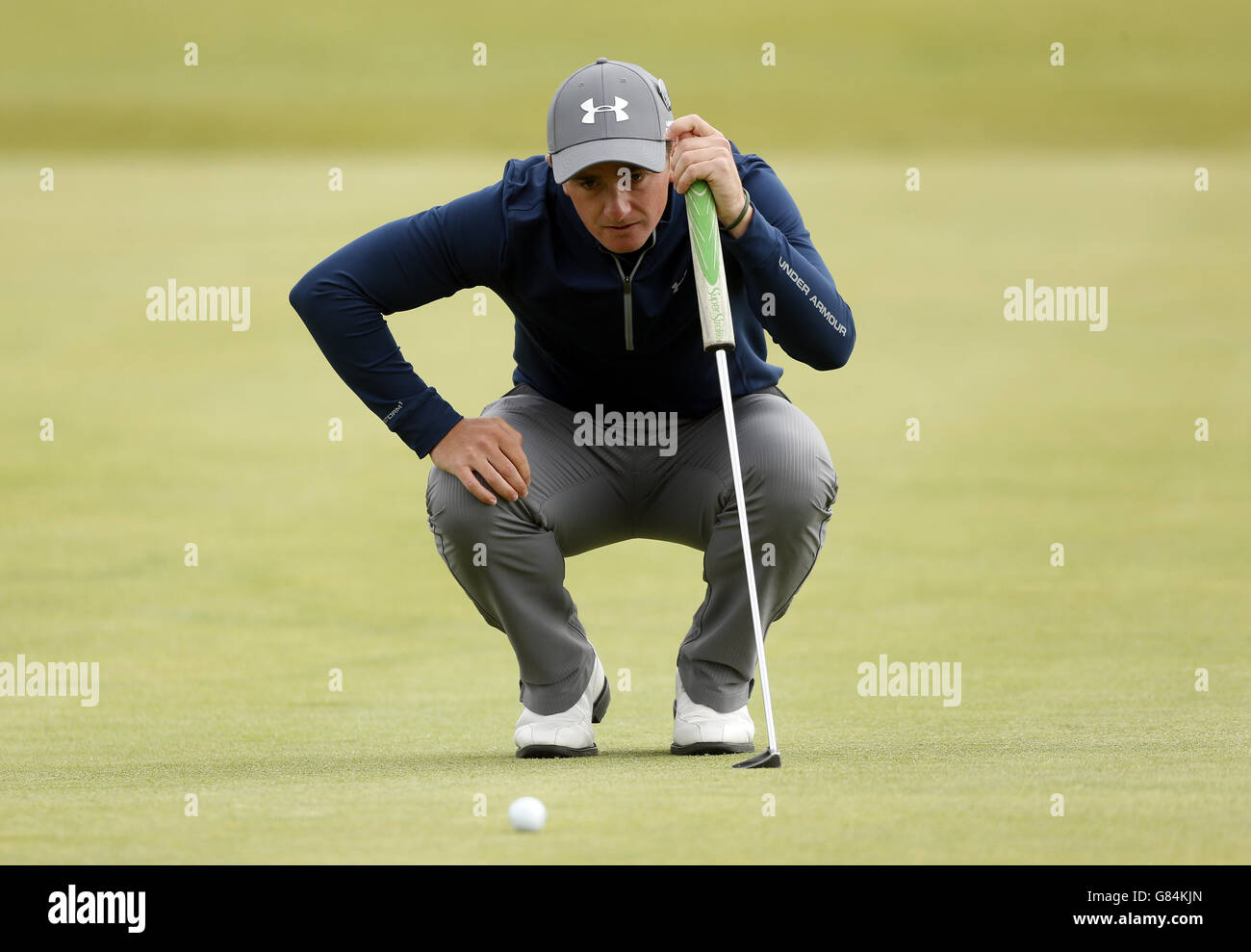 Ireland's Paul Dunne on the 1st green during day four of The Open ...