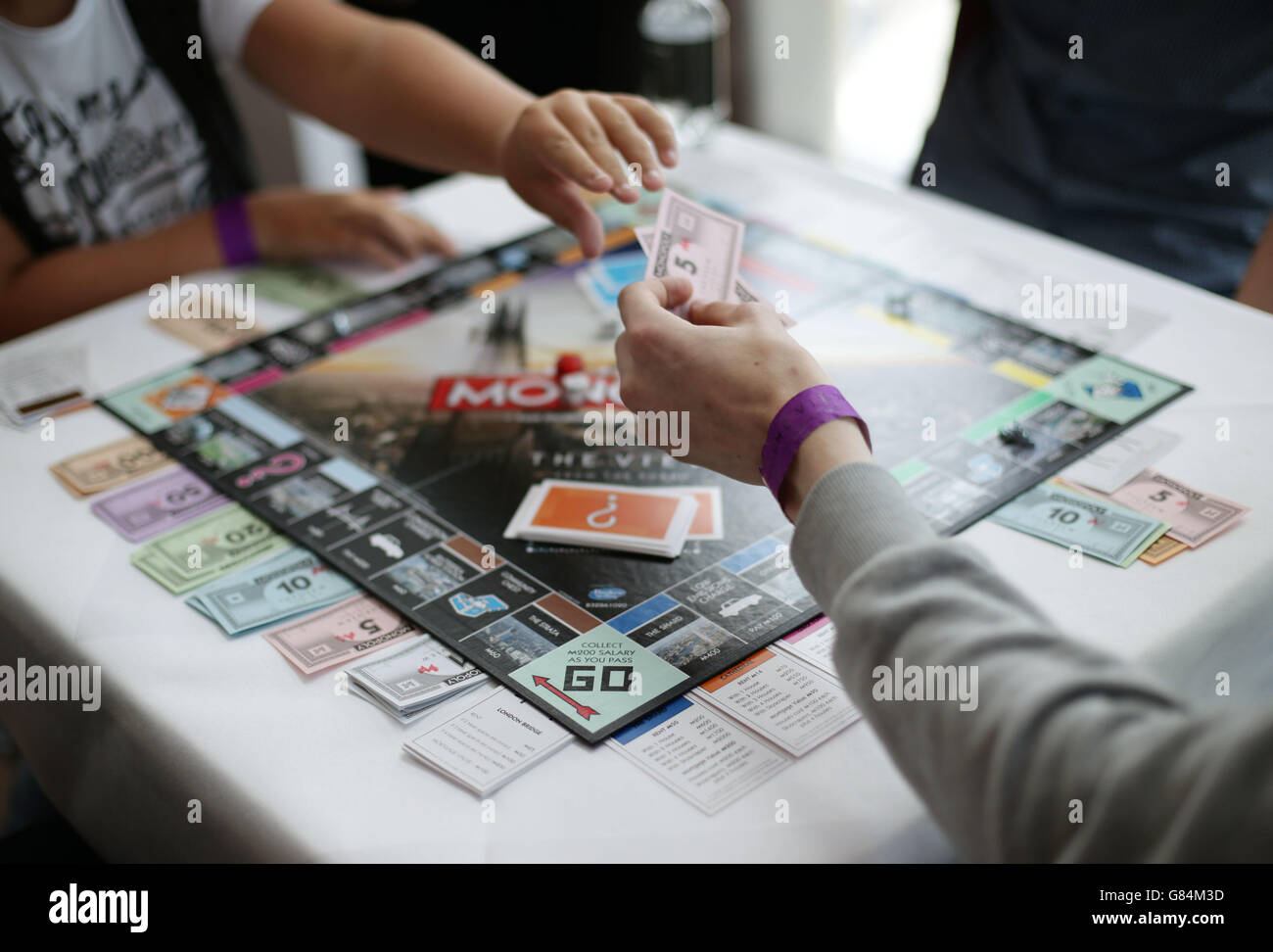 Competitors taking part in the UK and Irish finals of the Monopoly ...