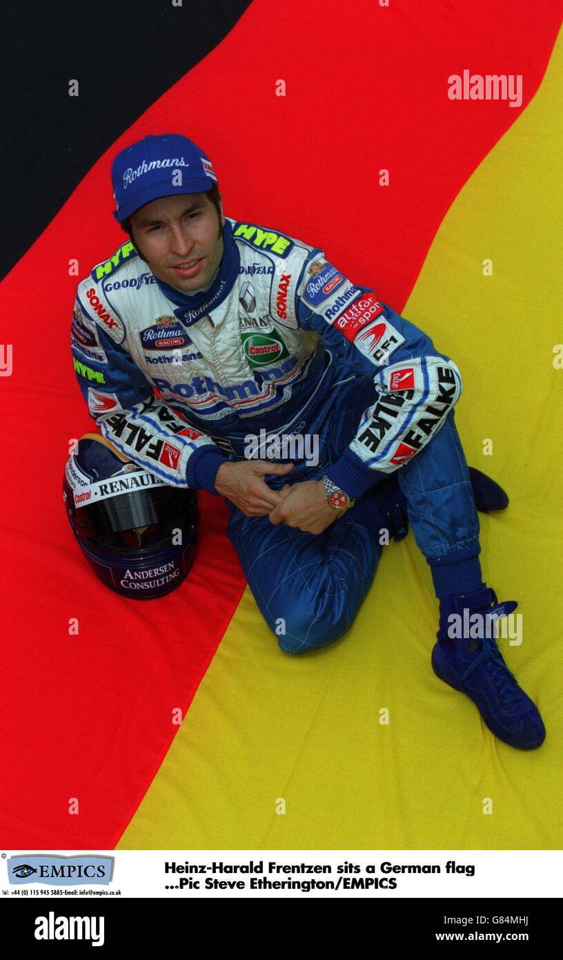 Motor Racing - Rothmans Williams Team at Silverstone. Heinz-Harald ...
