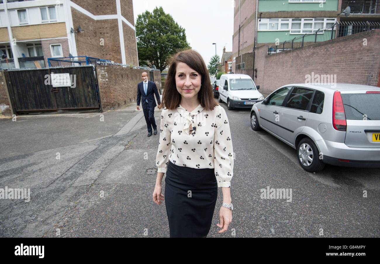 Candidate for Labour leader Liz Kendall visits Brixton Solar in south ...