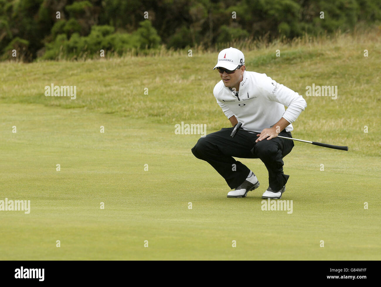 USA's Zach Johnson on the 5th during day five of The Open Championship ...