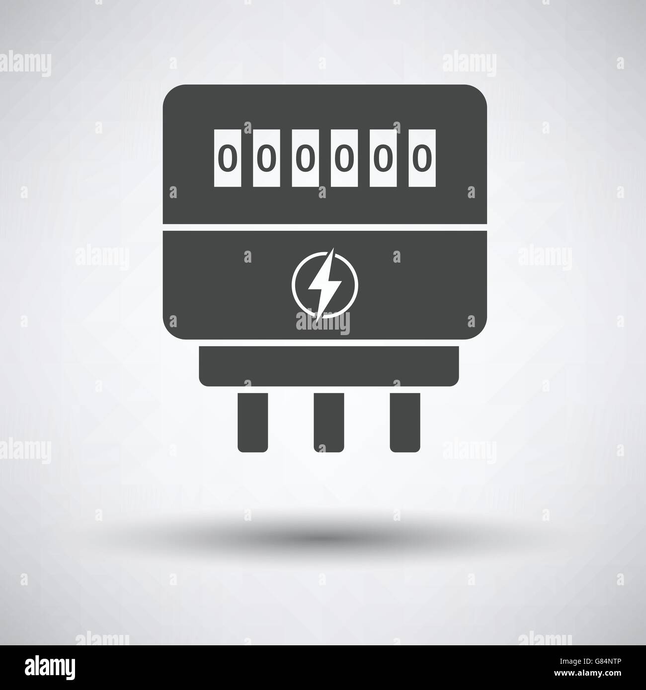 Round utility meter Stock Vector Images - Alamy