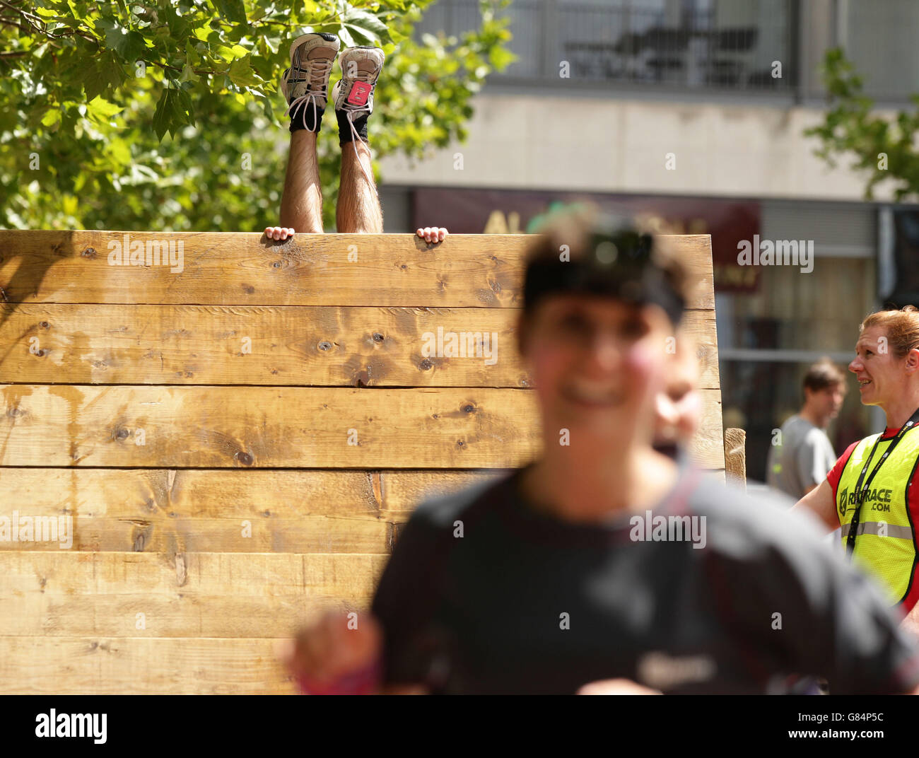 Contestants taking part in the London River Rat Race - a 10km aquatic ...