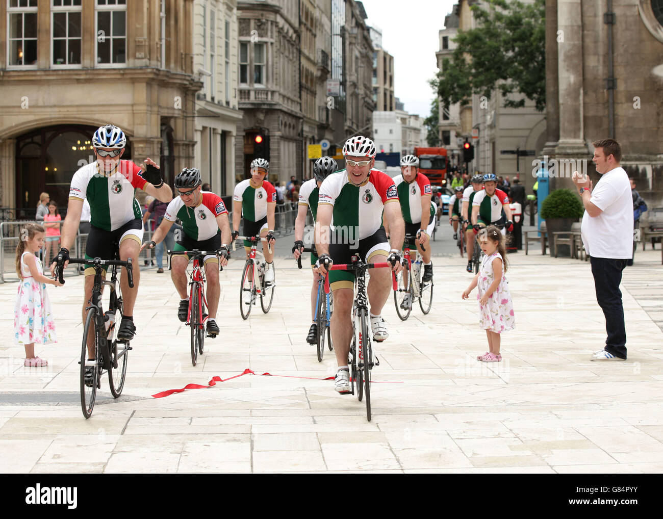 Navy charity bike ride Stock Photo - Alamy