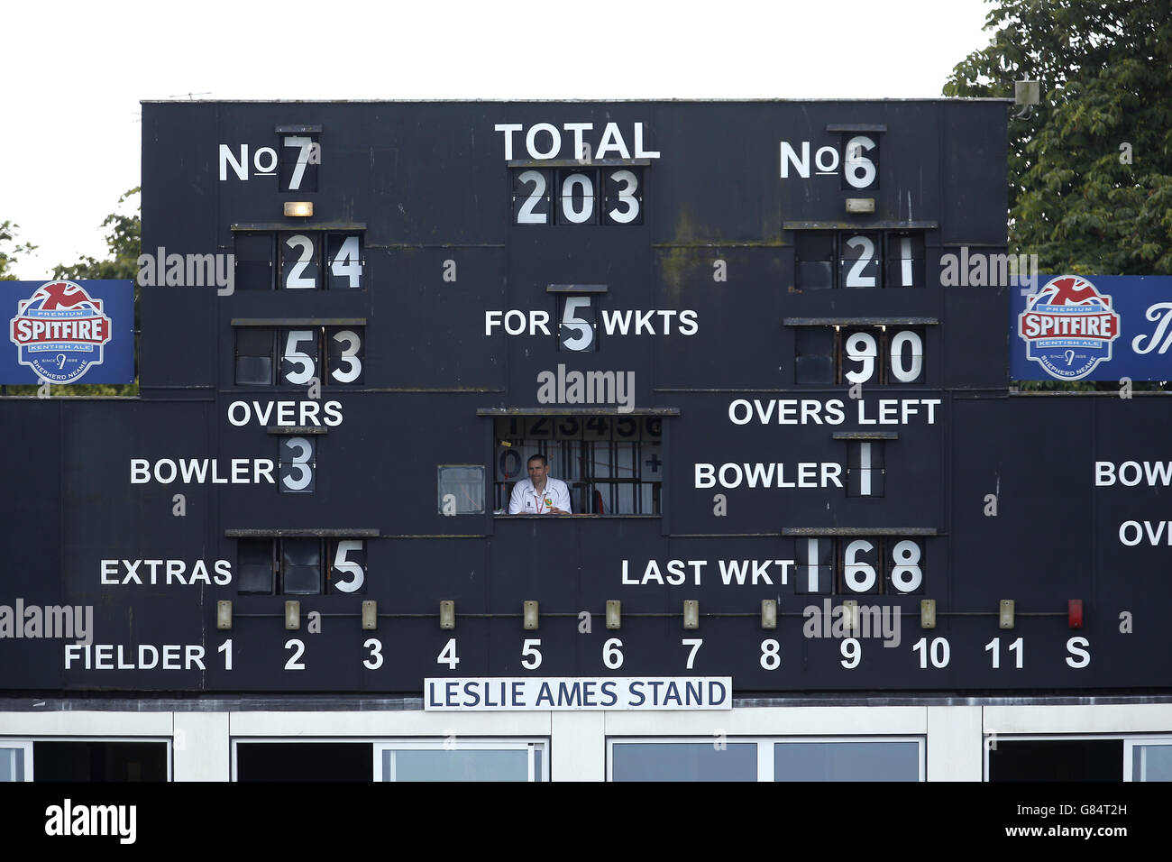Cricket score board hi-res stock photography and images - Alamy