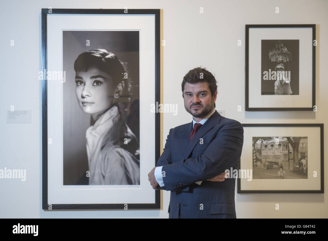 Audrey Hepburn's son Luca Dotti during a press preview for the Audrey ...