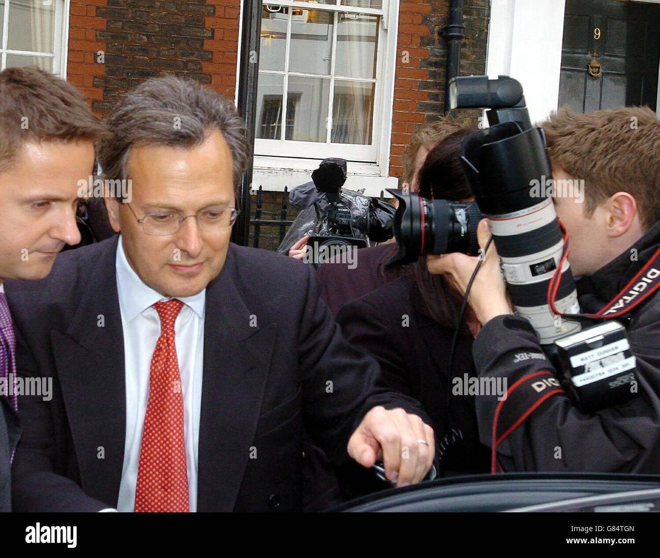 Attorney General Lord Goldsmith leaving his Westminster home Stock ...