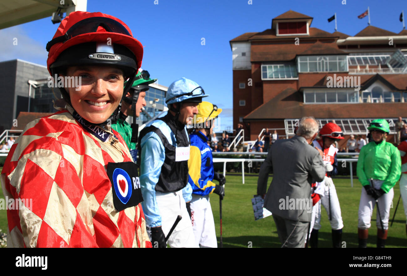 Victoria Pendleton prior to The George Frewer Celebration Sweepstake ...
