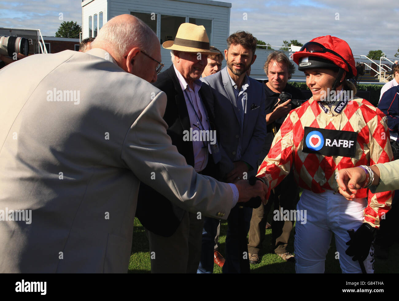 Victoria Pendleton prior to The George Frewer Celebration Sweepstake ...