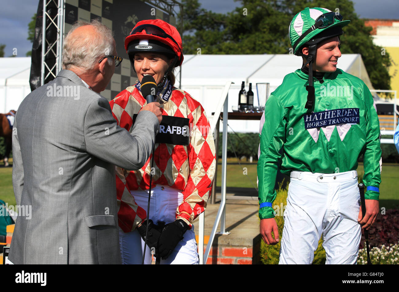 Victoria Pendleton is interviewed prior to The George Frewer ...